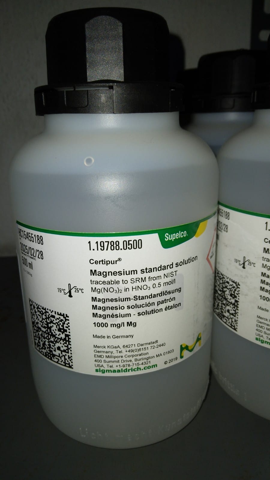 1.19788.0500 MAGNESİUM STANDARD SOLUTİON MERCK