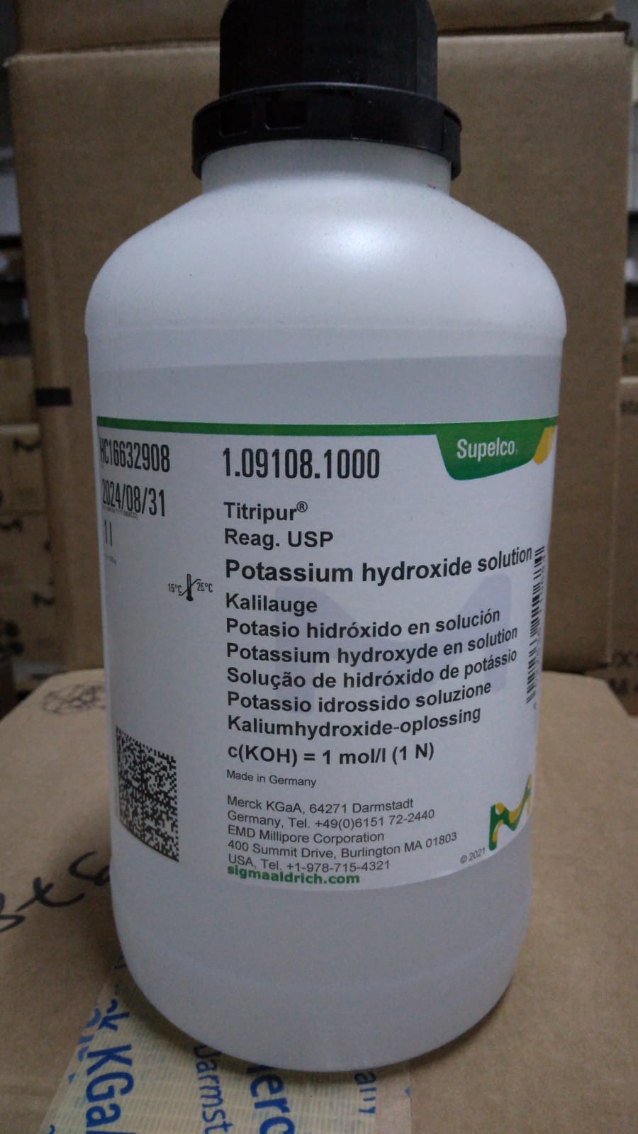 1.09108.1000 POTASSIUM HYDROXIDE SOLUTION MERCK