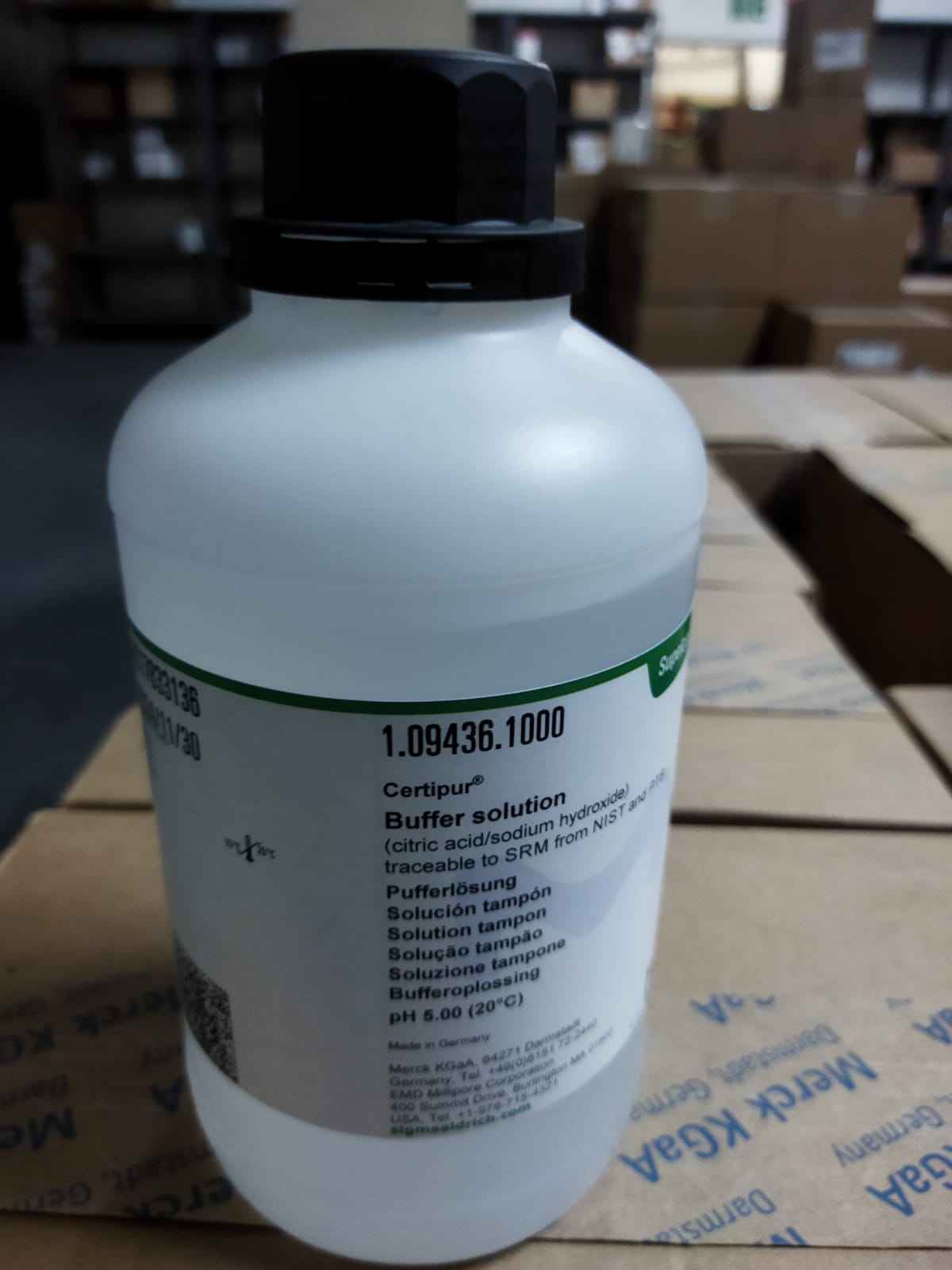 1.09436.1000 BUFFER SOLUTION MERCK