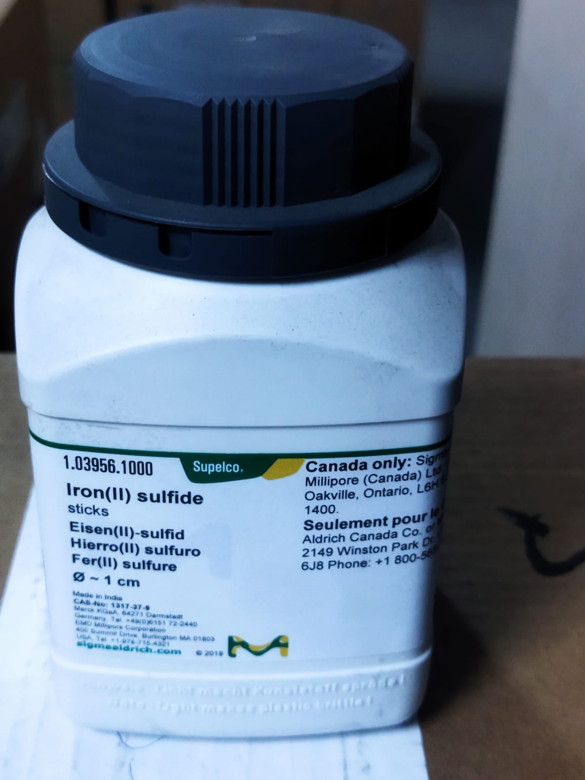 1.03956.1000 IRON (ll) SULFIDE MERCK